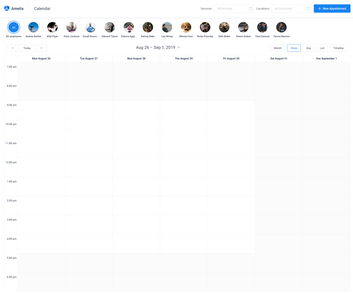 Managing Calendar - Amelia WordPress Booking Plugin