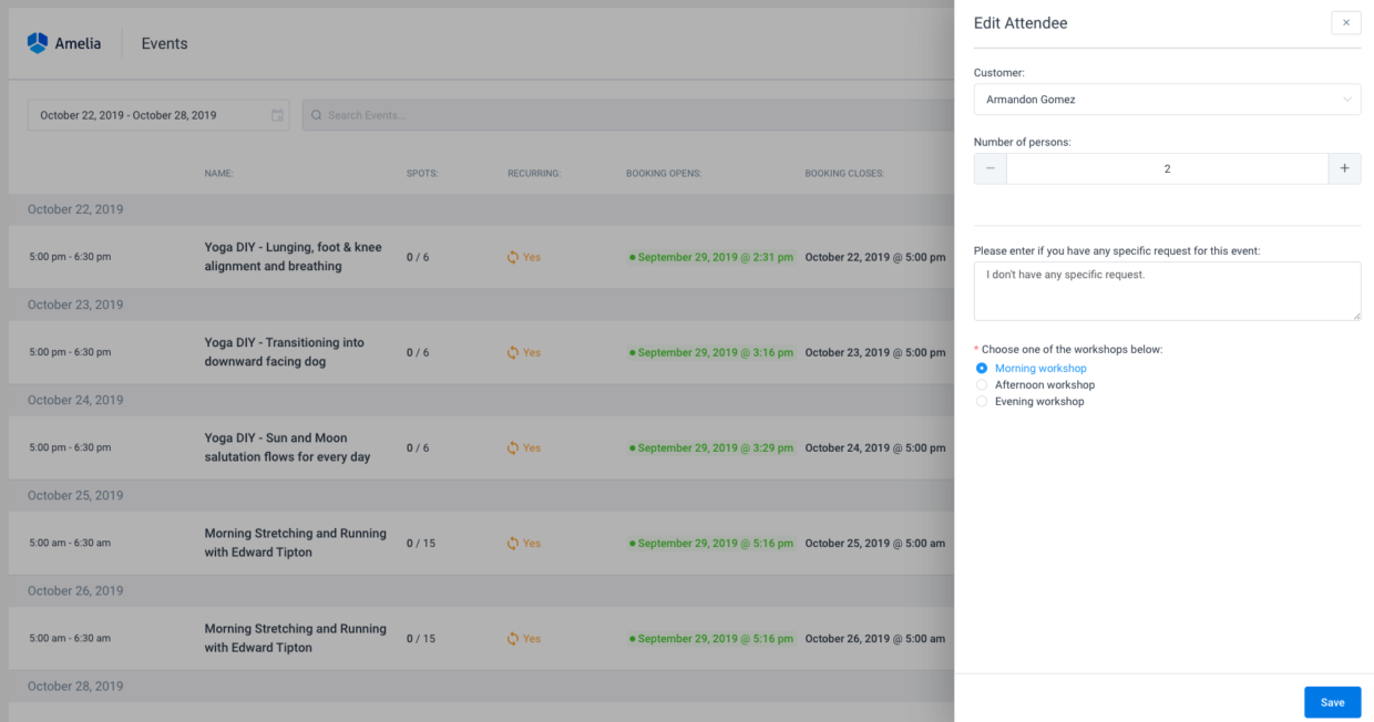 Custom Fields - Amelia WordPress Booking Plugin