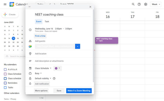 How to Add Class Schedule to Google Calendar Easily