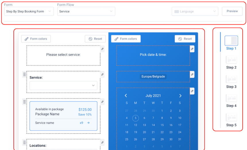 Customize Amelia Design - Amelia WordPress Booking Plugin