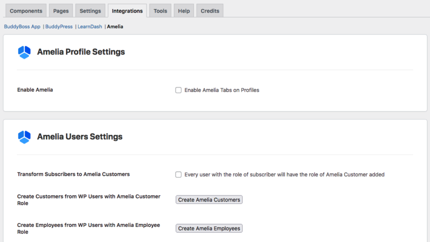 BuddyBoss Platform Integration - Amelia WordPress Booking Plugin