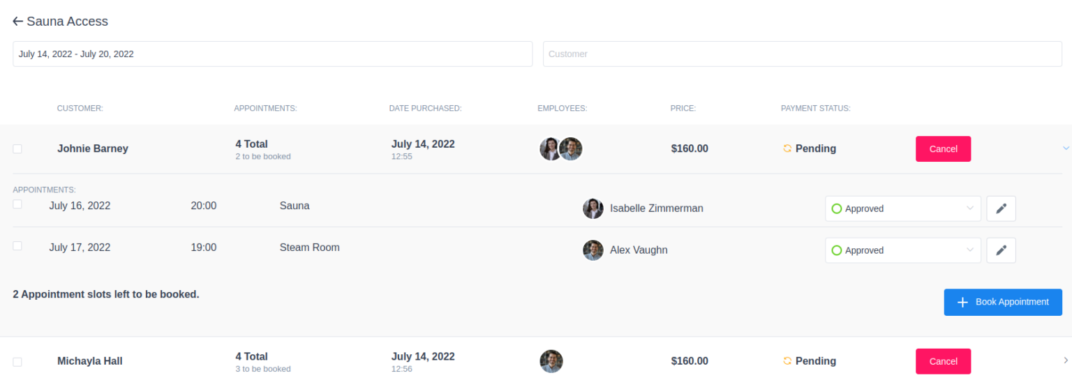 Managing Package Purchases | Amelia WordPress Booking Plugin