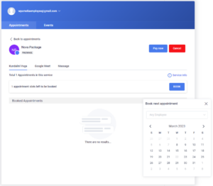 Front-end Customer Panel - Amelia WordPress Booking Plugin