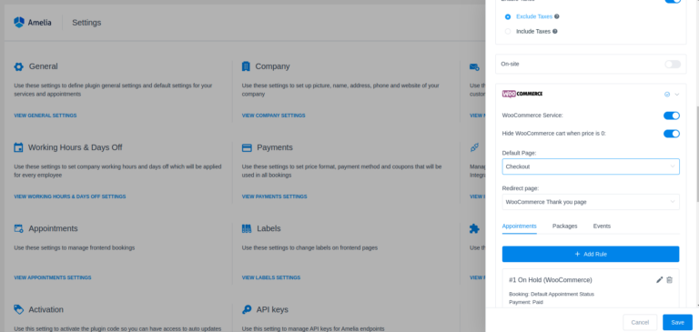 WooCommerce integration - Amelia WordPress Booking Plugin