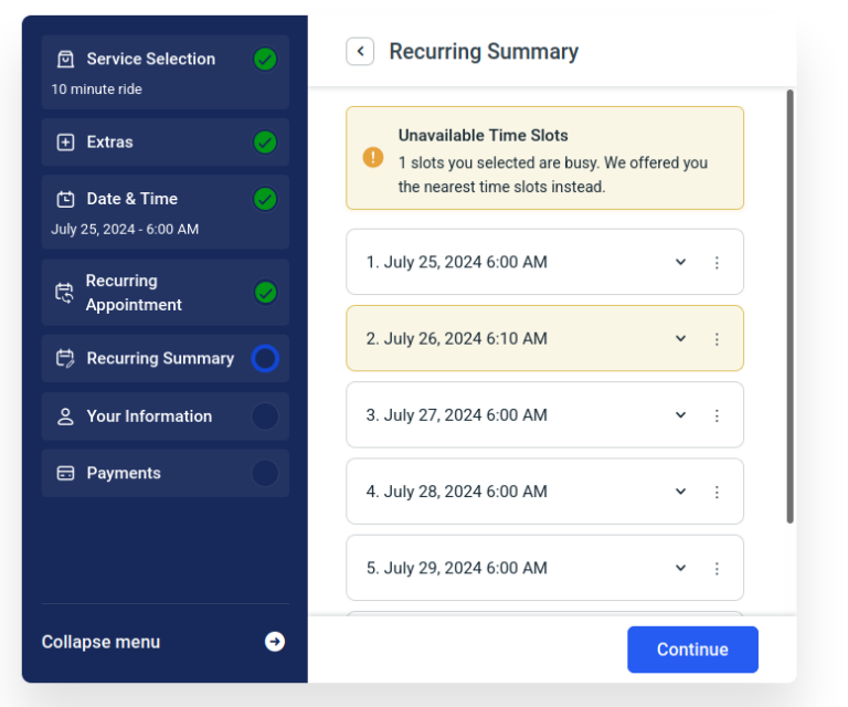 Recurring Appointments - Amelia WordPress Booking Plugin