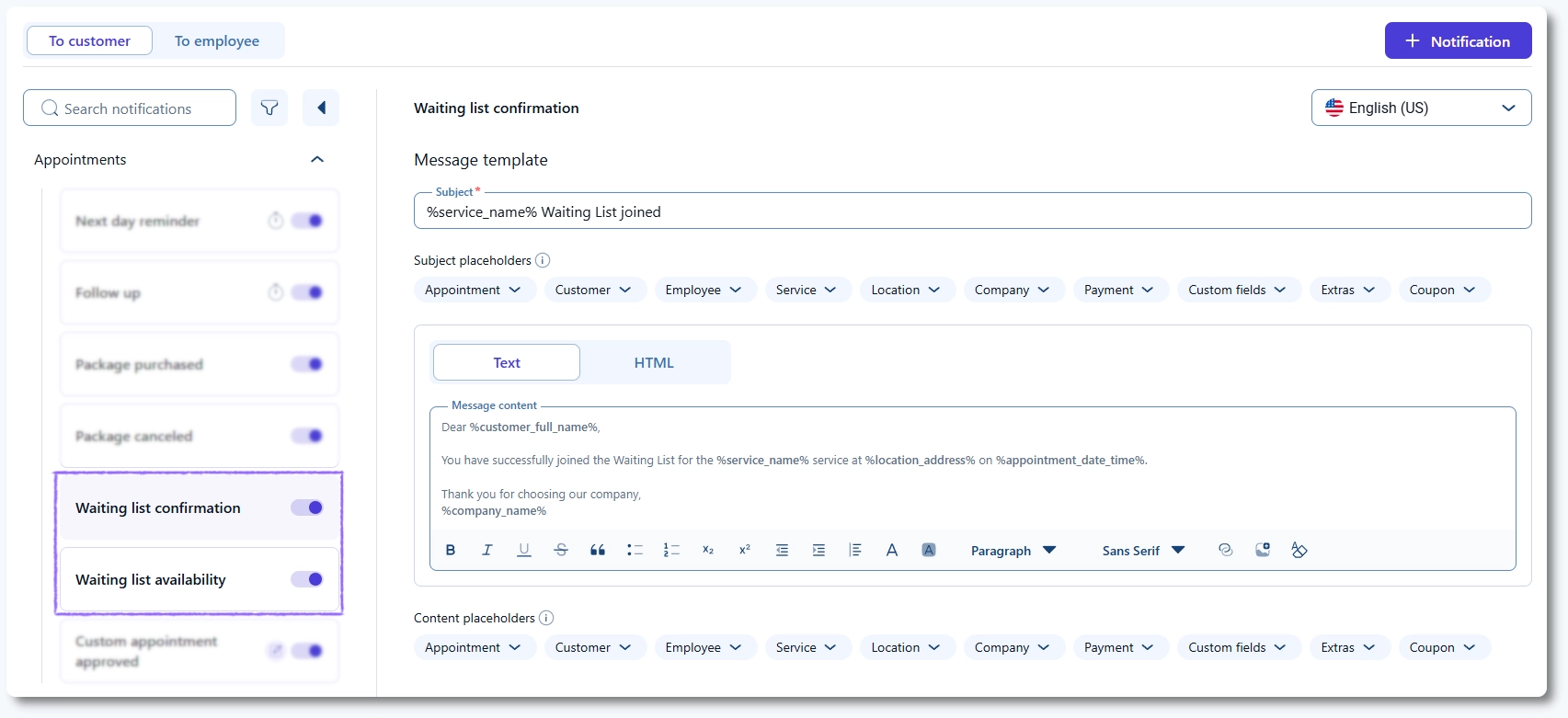 Appointments waiting list - Amelia WordPress Booking Plugin