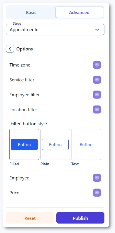 Customer panel customization - Amelia WordPress Booking Plugin