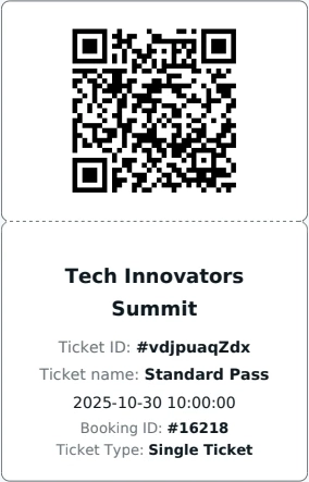 E-ticket QR code - Amelia WordPress Booking Plugin