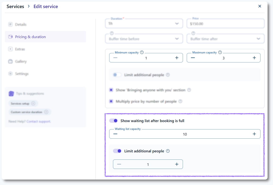 Appointments waiting list - Amelia WordPress Booking Plugin