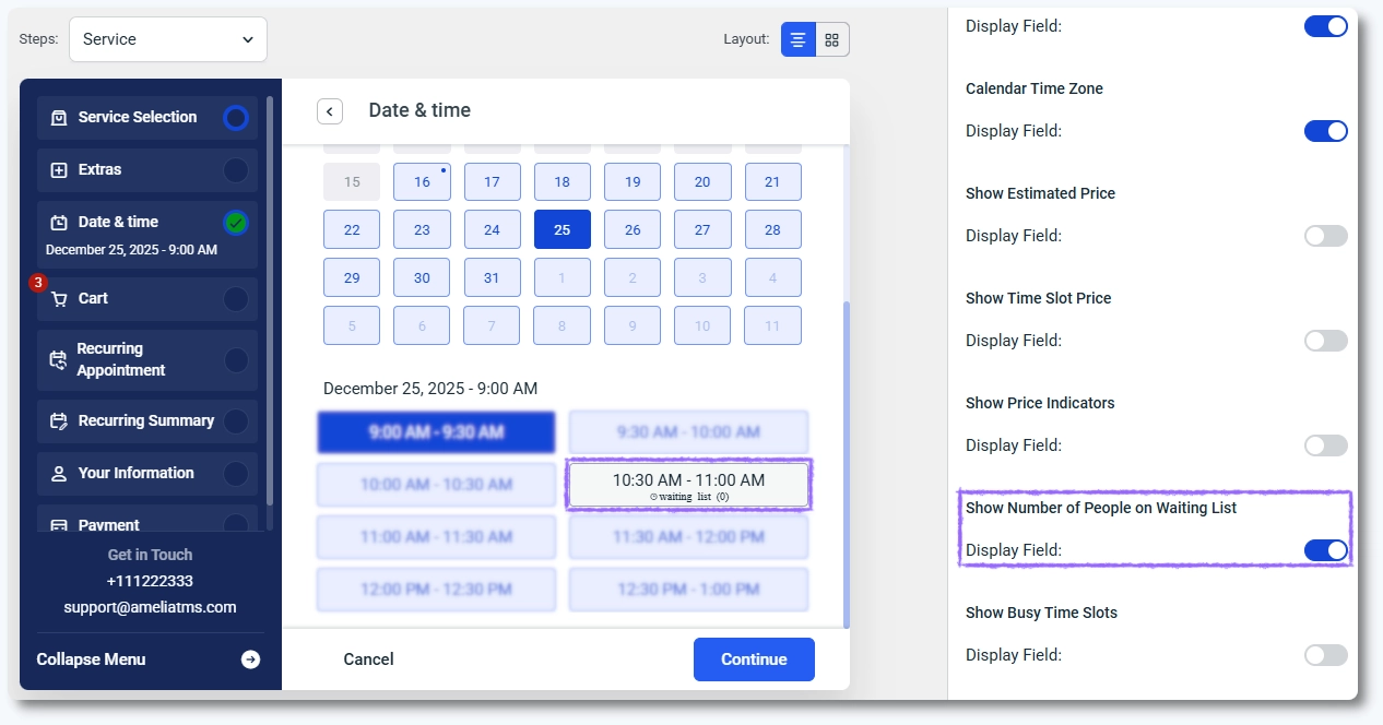 Appointments waiting list - Amelia WordPress Booking Plugin
