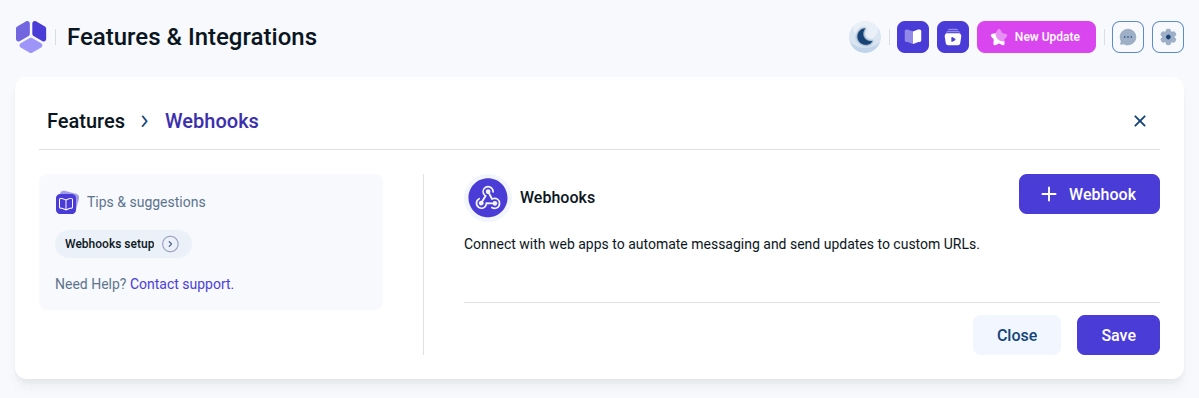 Webhooks - Amelia WordPress Booking Plugin
