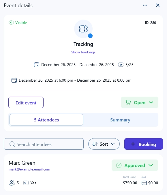 Managing events - Amelia WordPress Booking Plugin