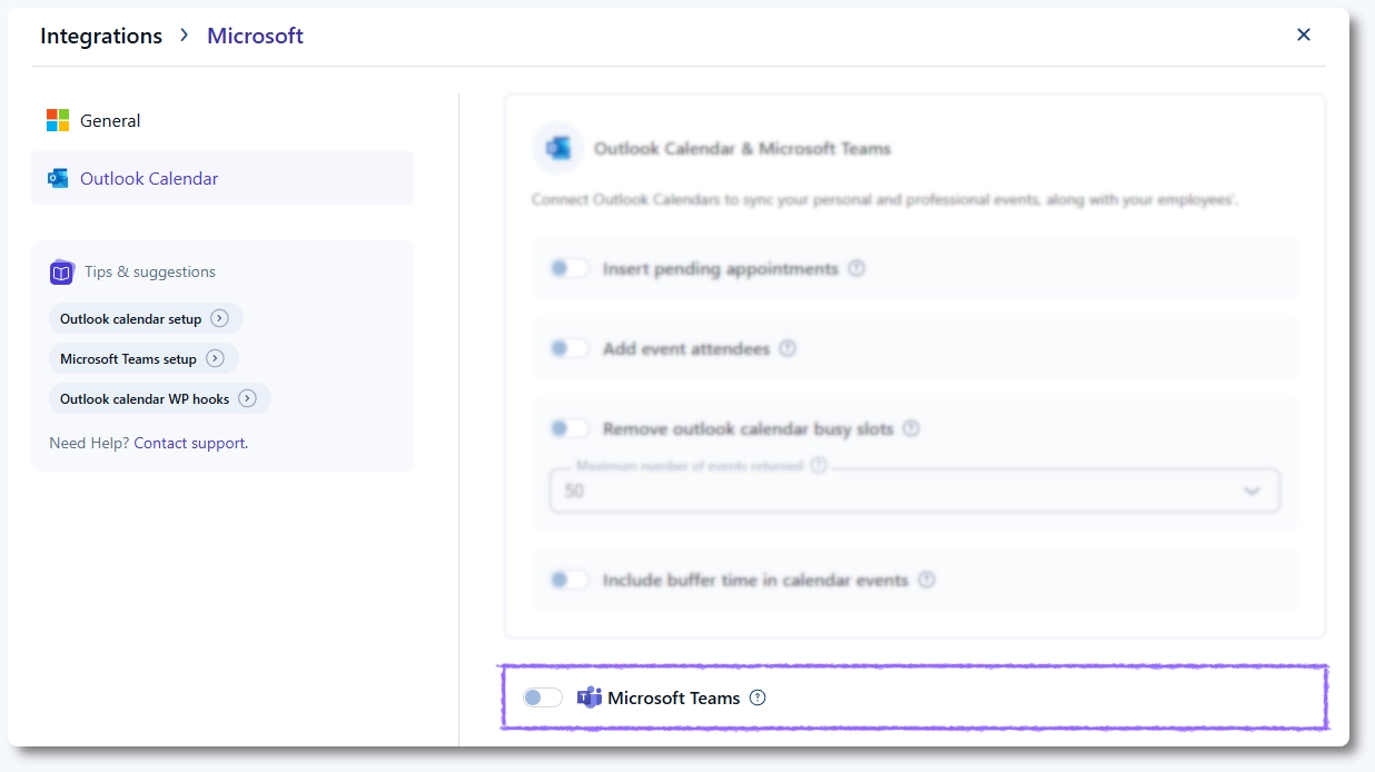 Microsoft Teams - Amelia WordPress Booking Plugin
